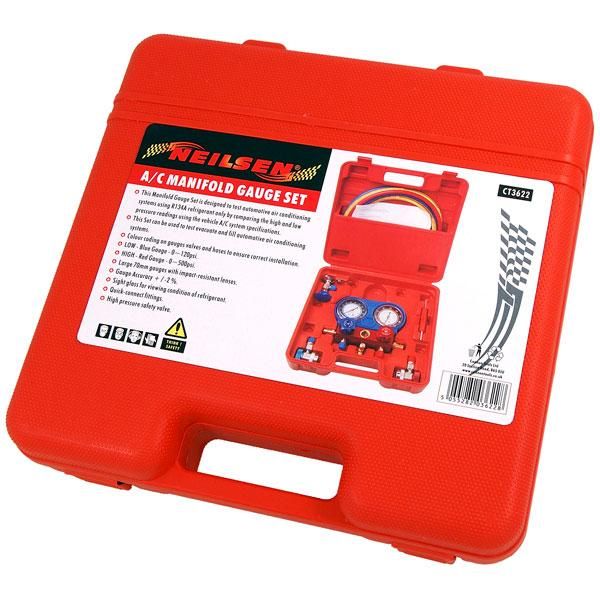 TESTER SZCZELNOŚCI MIERNIK KLIMATYZACJI MANOMETRY - Autona